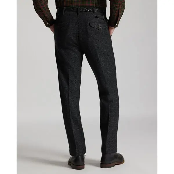 Ralph Lauren Wool-cotton Officer’s Pant - Black/grey Multi