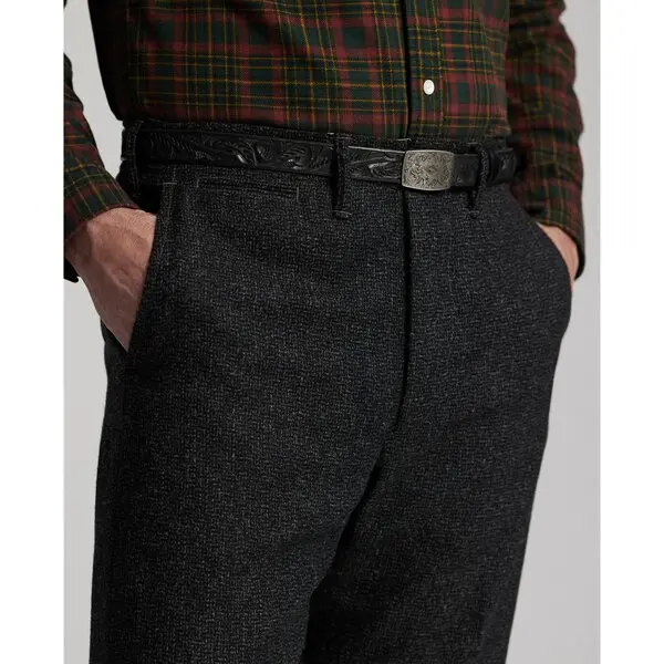 Ralph Lauren Wool-cotton Officer’s Pant - Black/grey Multi
