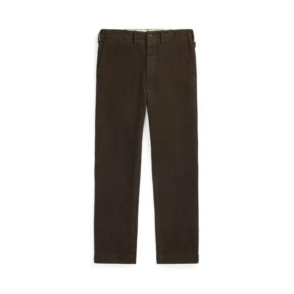Ralph Lauren Diamond-print Moleskin Officer’s Pant - Brown/black Multi