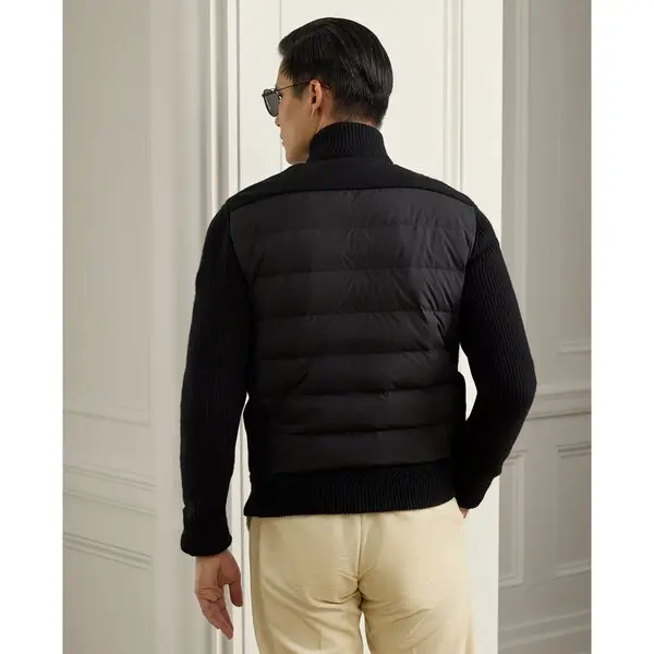 Ralph Lauren Cashmere-blend Hybrid Down Sweater