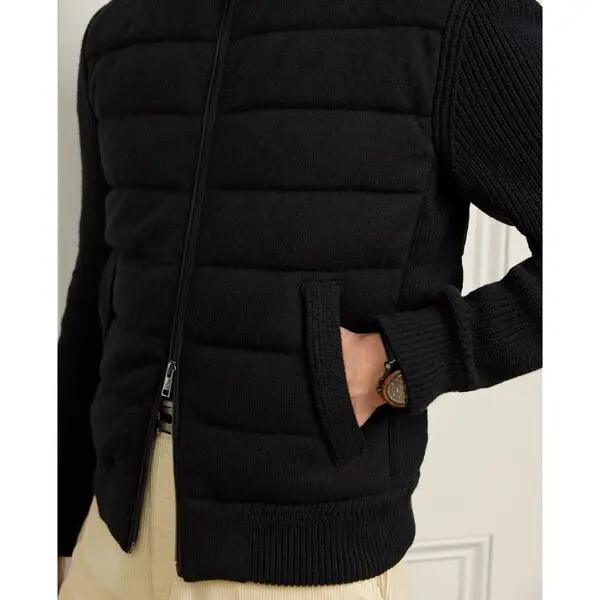 Ralph Lauren Cashmere-blend Hybrid Down Sweater
