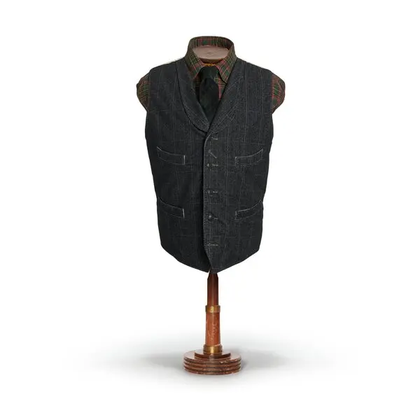 Ralph Lauren Check-print Moleskin Vest