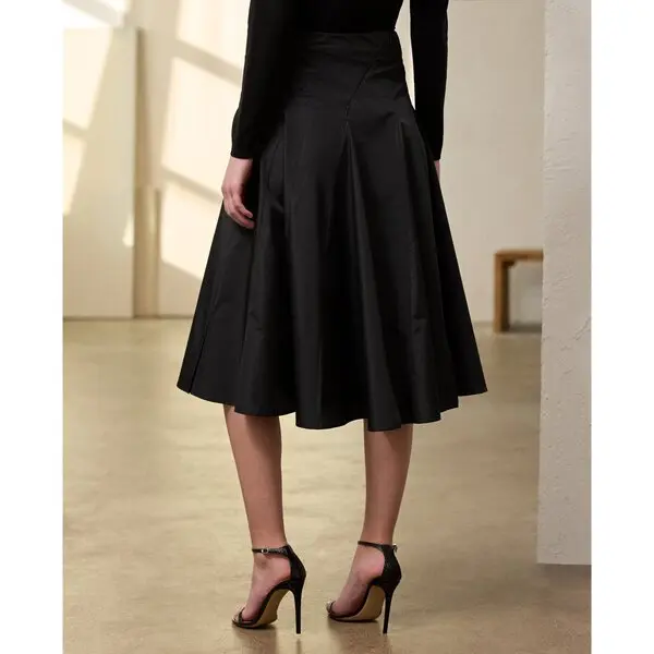 Ralph Lauren Emily Featherweight Taffeta Circle Skirt