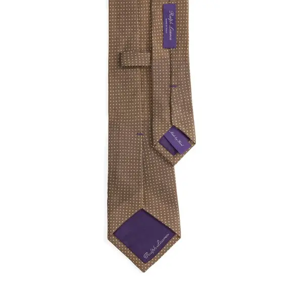 Ralph Lauren Pin Dot Cashmere-silk Tie
