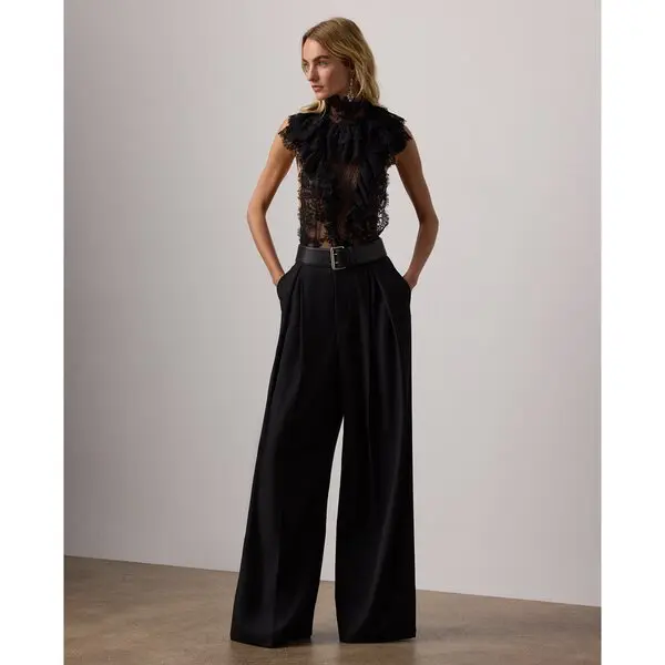 Ralph Lauren Kelsie Grain De Poudre Pant