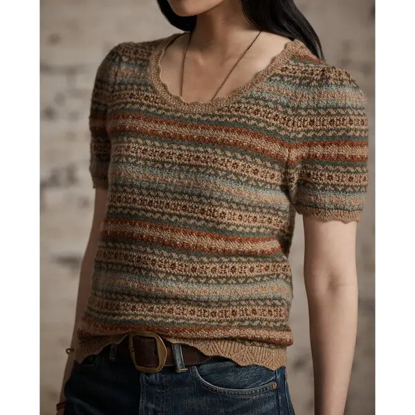 Ralph Lauren Fair Isle Wool Jacquard Sweater