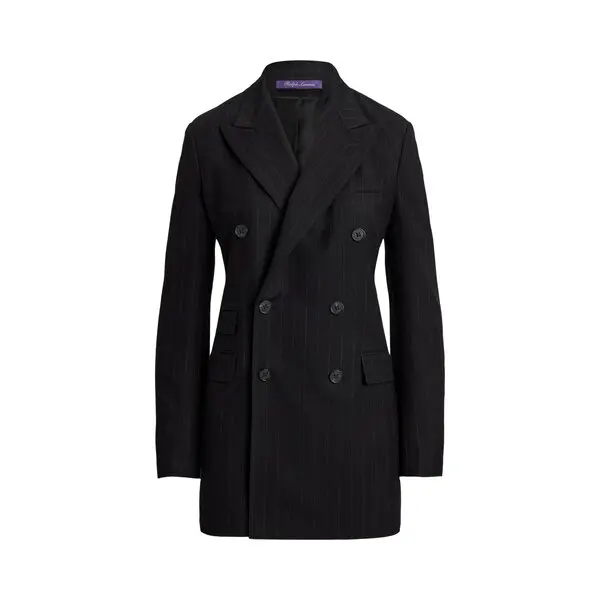 Ralph Lauren Varick Chalk-stripe Flannel Jacket