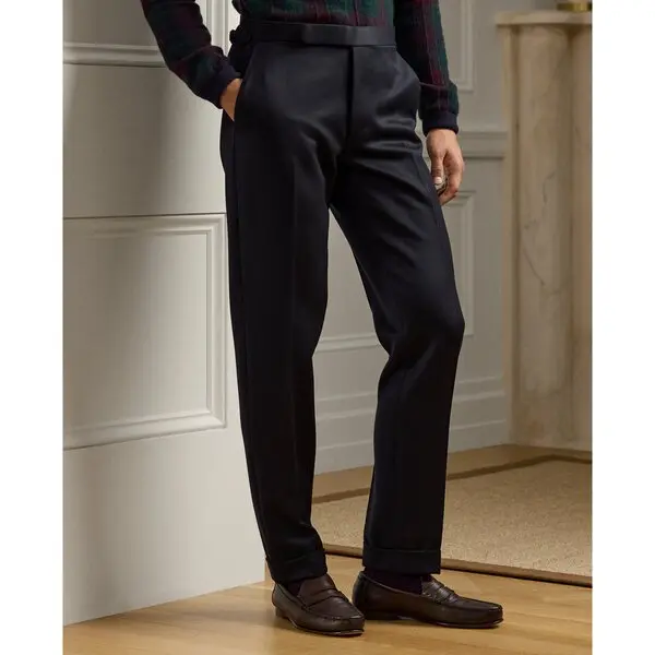 Ralph Lauren Gregory Hand-tailored Twill Trouser - Navy