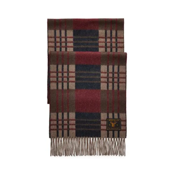 Ralph Lauren Patterned Wool-cashmere Scarf