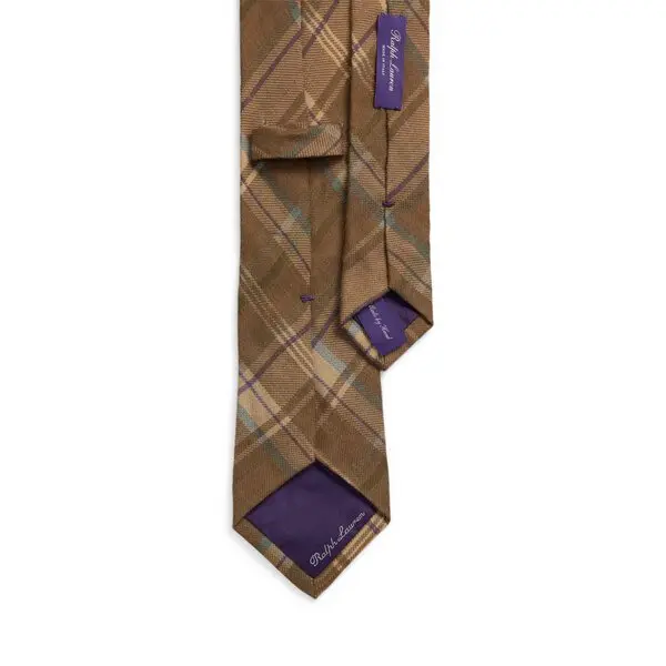 Ralph Lauren Plaid-print Cashmere-silk Tie