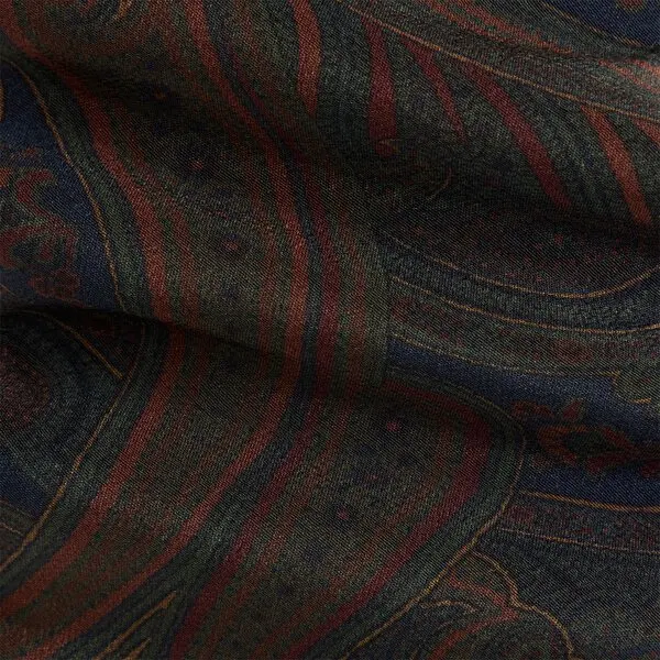 Ralph Lauren Paisley Silk Tie - Navy