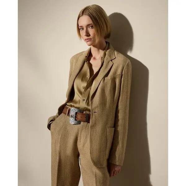 Ralph Lauren Hailey Houndstooth Tweed Jacket