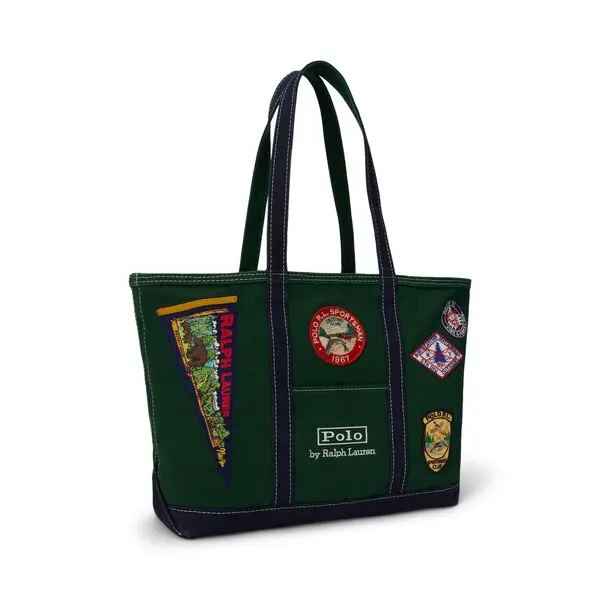 Ralph Lauren Logo-patch Canvas Tote