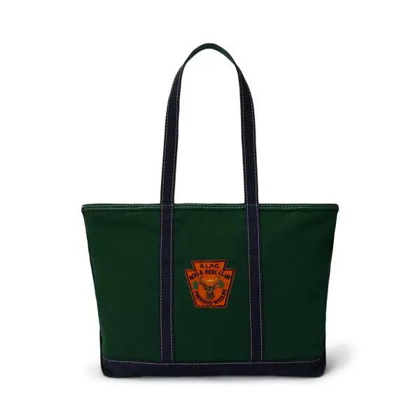 Ralph Lauren Logo-patch Canvas Tote