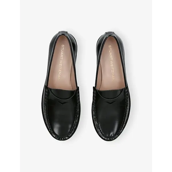 STUART WEITZMAN Lottie Patent-leather Loafers