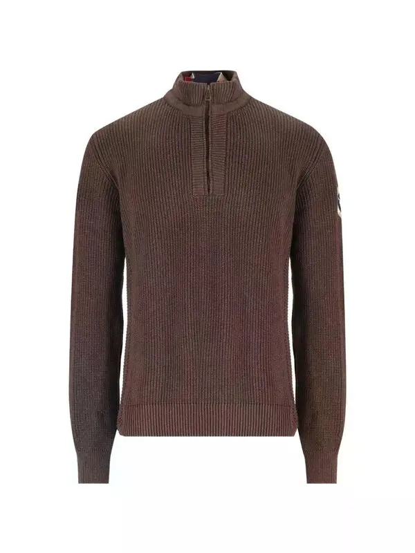 NAPAPIJRI Ribbed-knit Quarter-zip Sweater
