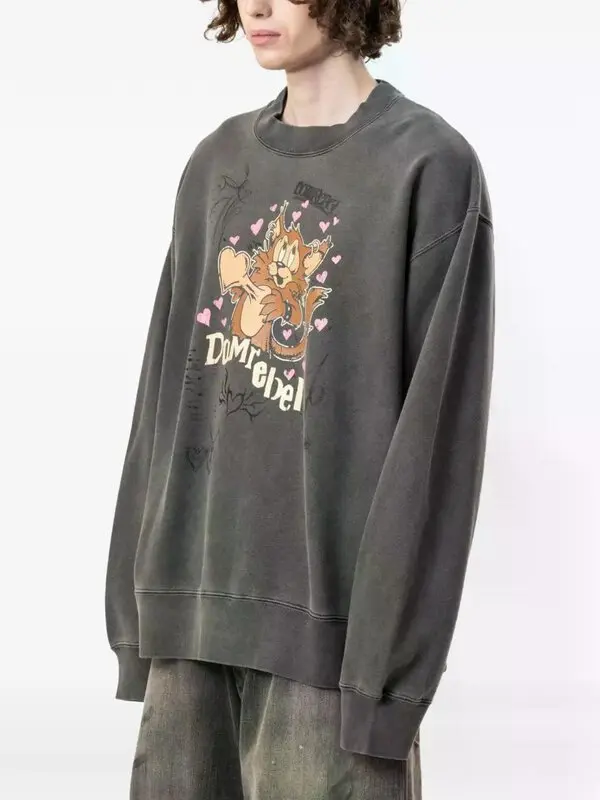 DOMREBEL Boom Graphic-print Sweater - Grey