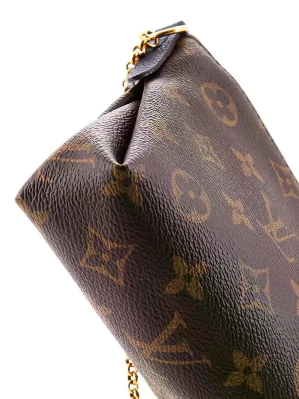 LOUIS VUITTON Pallas Monogram Canvas With Leather Clutch Bag