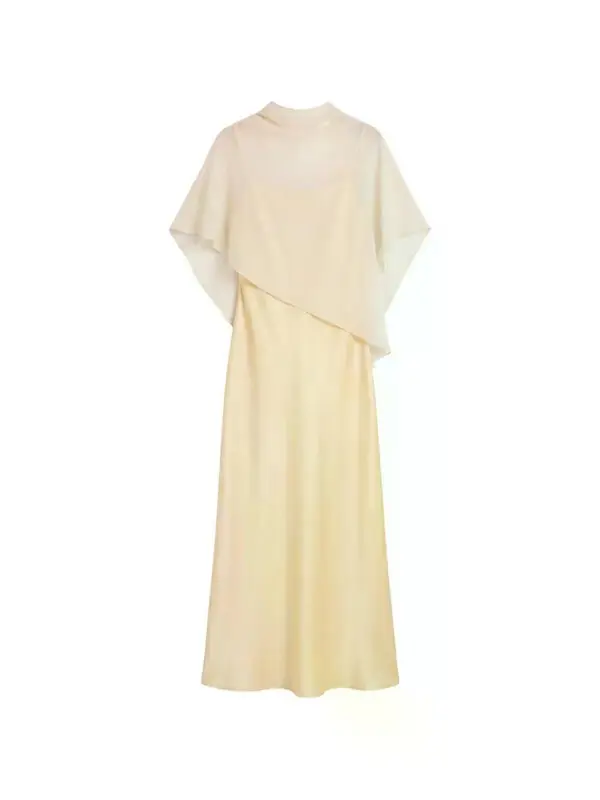 REFORMATION Lilibeth Asymmetric Silk Midi Dress