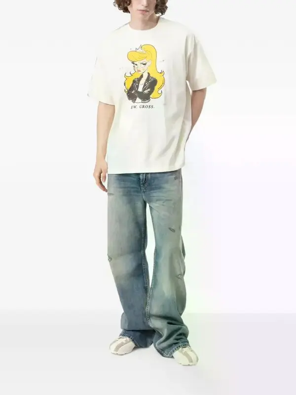 DOMREBEL Eyeroll Graphic-print T-shirt
