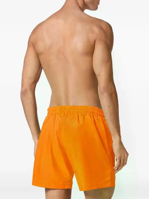 PLEIN SPORT Logo-patch Drawstring Swim Shorts