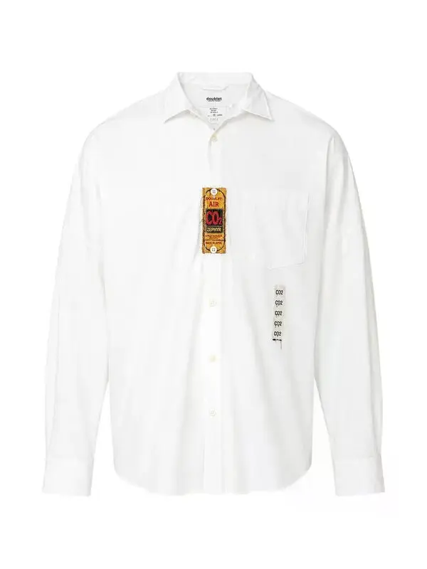 DOUBLET Air Yarn Logo-patch Shirt