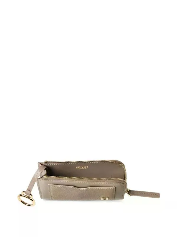 Fendi Ff Logo-plaque Leather Wallet