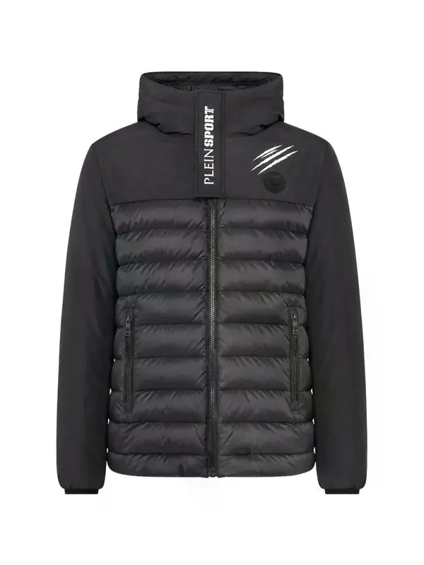 PLEIN SPORT Quilted Logo-print Jacket