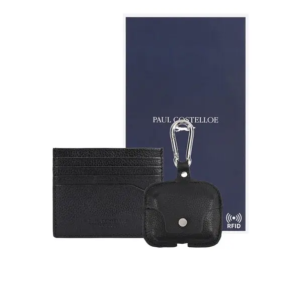 Paul Costelloe Clive Set Leather Card Holder & Air Pods Case