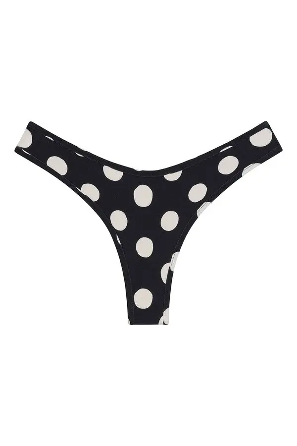 MONTCE Polka Dot Lulu Zig-zag Stitch Bikini Bottom