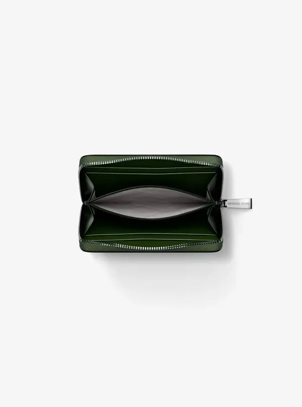 Michael Kors Small Logo Wallet In By - Green