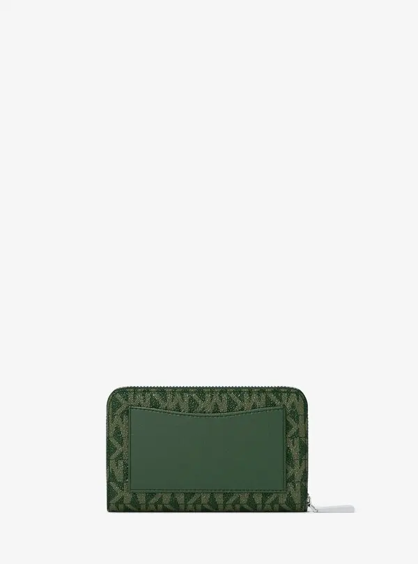 Michael Kors Small Logo Wallet In By - Green