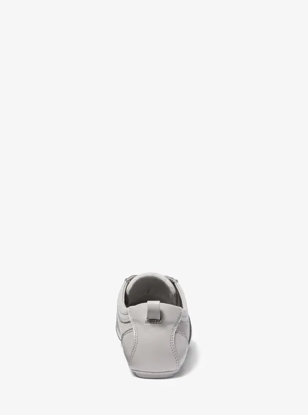 Michael Kors Keely Suede And Leather Trainer In Size By