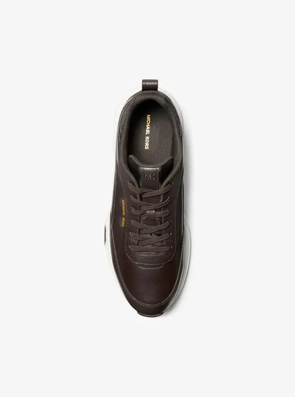 Michael Kors Hartley Leather Trainer In Size By