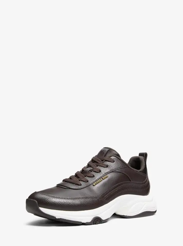 Michael Kors Hartley Leather Trainer In Size By