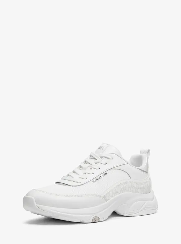 Michael Kors Hartley Leather Trainer In Size By
