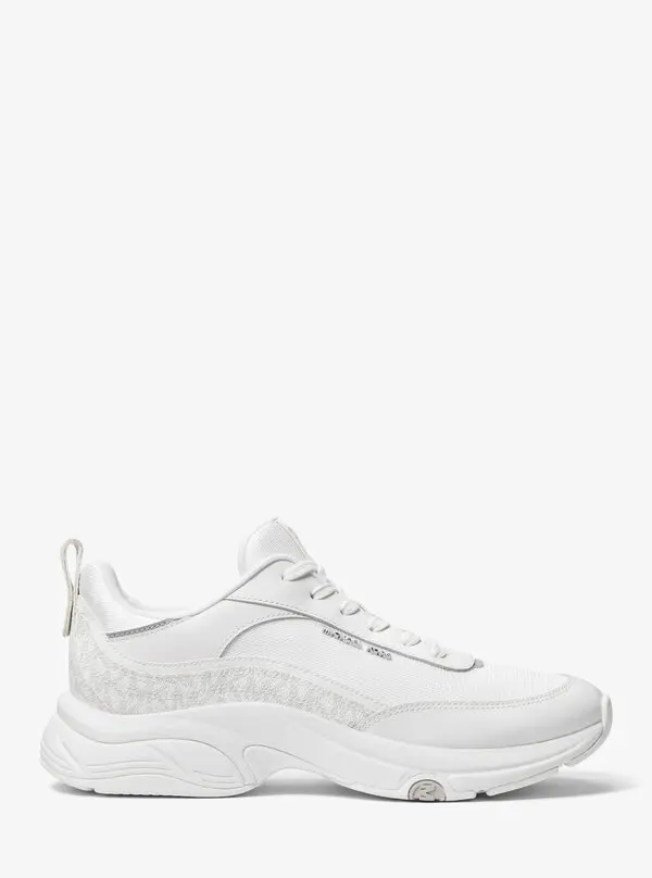 Michael Kors Hartley Leather Trainer In Size By