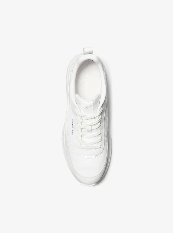 Michael Kors Hartley Leather Trainer In Size By