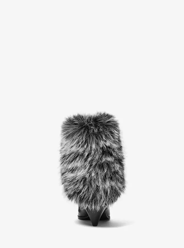 Michael Kors Jayla Faux Fur And Leather Boot In Size By