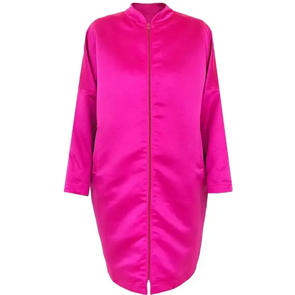 MAXJENNY Festive Occasion Coat Hot - Pink