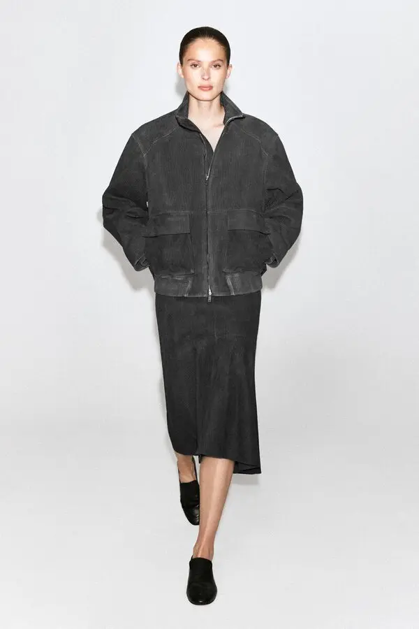 Cos Corded Suede Padded Jacket