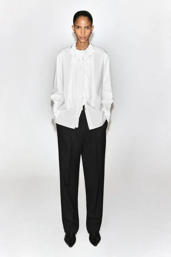 Cos Grosgrain Bib-front Cotton Shirt