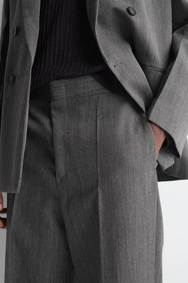 Cos Wool Regular-fit Straight-leg Pants
