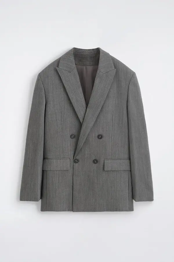 Cos Double-breasted Wool Blazer