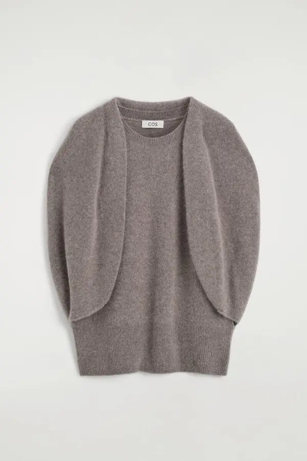 Cos Draped Cashmere Cape Sweater