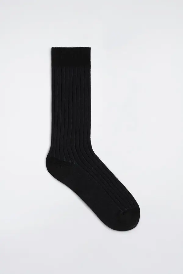Cos Ribbed-knit Socks