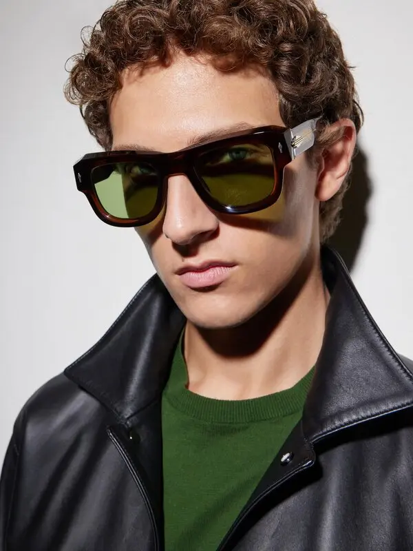 JACQUES MARIE MAGE Conrad D-frame Acetate Sunglasses