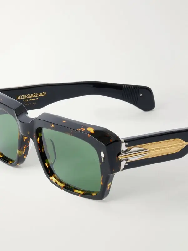 JACQUES MARIE MAGE Dakota Square-frame Acetate Sunglasses