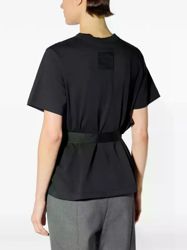 Liviana Conti Embellished Belted T-shirt