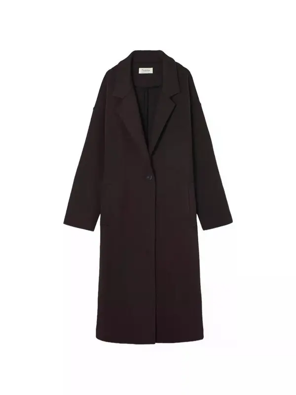 PSOPHIA Notched-lapels Single-breasted Coat